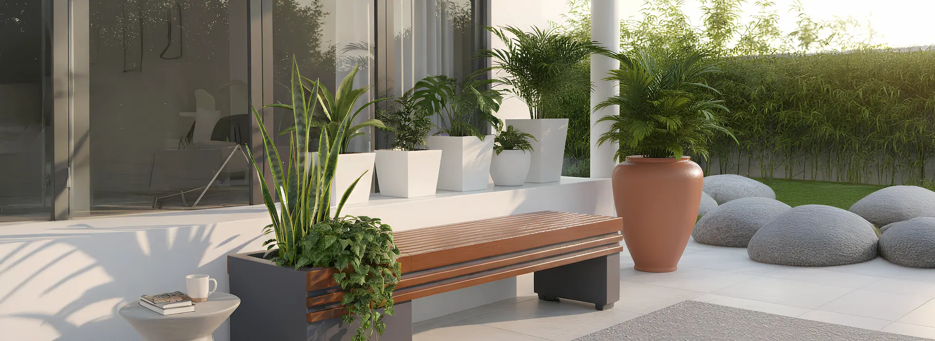 Fiberglass Planters | Hand tufted Carpets | Niche Group